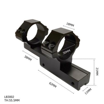 China LB3002 Scope Rings And Mounts 11mm Dovetail Base 30mm Ring Mount for sale