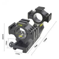 China Black ARS Scope Rings And Mounts Tri Rail Weaver 30mm Rings for sale