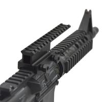 China M4 M16 Picatinny Rail Weaver Base and Rings 21-21mm Aluminum Alloy 145mm for sale
