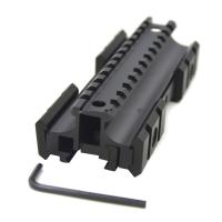 China Aluminum Alloy Tactical Picatinny Riser Rail 21mm Black Extend Mount for MP5 G3 133mm for sale