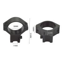 China M3601 30mm Scope Rings 11mm Dovetail Base Mount for Airsoft Airgun Aluminum Alloy 21mm Height for sale