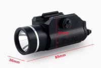 China 6061-T6 Aluminum Picatinny Rail LED Flashlight 450LM 1300mAh Tactical Weapon Light for sale