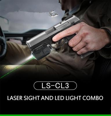 China CR123A 3V Military Mountable Tactical Flashlight With Red Green Laser for sale