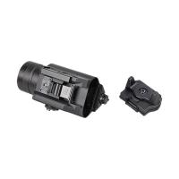 China 1000 Lumen 2 in 1 Tactical Flashlight with Red Laser Sight 635nm 500m for sale