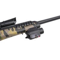 China 1000 Lumen 2 in 1 Tactical Flashlight with Red Laser Sight 635nm 500m for sale