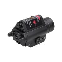 China 1000 Lumen 2 in 1 Tactical Flashlight with Red Laser Sight 635nm 500m for sale