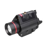 China 1000 Lumen 2 in 1 Tactical Flashlight with Red Laser Sight 635nm 500m for sale