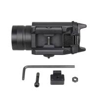 China 1000 Lumen 2 in 1 Tactical Flashlight with Red Laser Sight 635nm 500m for sale