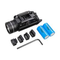China Tactical Flashlight 1000 Lumens 100m Beam for 20mm Rail Guns IPX7 Waterproof for sale