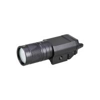 China Compact Rechargeable Pistol Mounted LED 300 Lumens Tactical Flashlight with Green Laser for 20mm Weaver Rail for sale