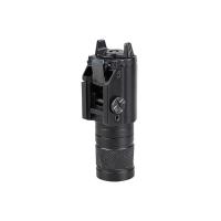 China Compact Rechargeable Pistol Mounted LED 300 Lumens Tactical Flashlight with Green Laser for 20mm Weaver Rail for sale