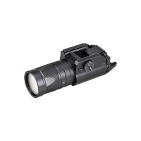 China Compact Rechargeable Pistol Mounted LED 300 Lumens Tactical Flashlight with Green Laser for 20mm Weaver Rail for sale