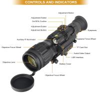 China OLED 200M Infrared Night Vision Hunting Scope 750×560 Resolution 4.5X Optical Zoom for sale