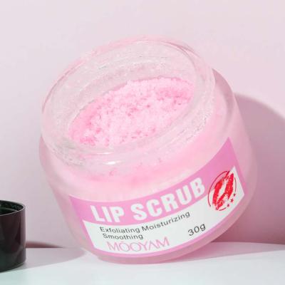 China Exfoliator Himalayan Pink Salt Lip Scrub Private Label Wholesale Natural Organic Lip Care Moisturizing Exfoliating Lip Scrub for sale