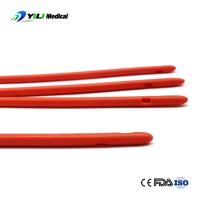 China Harmless Red Rubber Suction Catheter , Length 40cm Latex Suction Catheter for sale