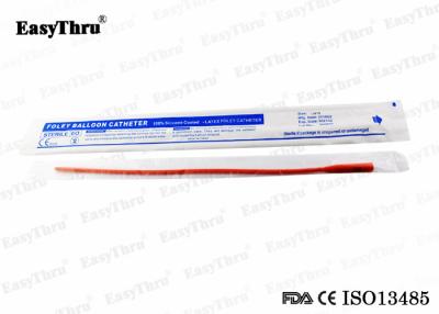 China Sterilized Silicone Coated Latex Foley Catheter Fr6 to Fr30 400mm Length for sale