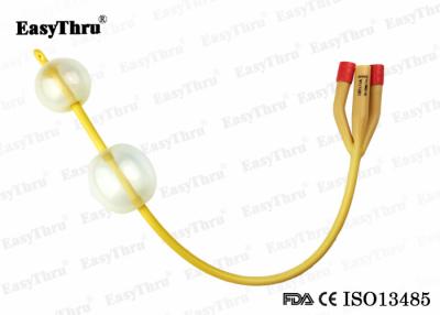 China Nontoxic Latex Foley Balloon Catheter Silicone Coated 30ml 50ml Indwelling for sale