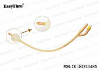 China Disposable Latex Foley Catheter Silicone Coated Fr12 Fr26 Adult 2 Way Urinary Drainage for sale
