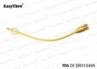 China Latex Foley Catheter Silicone Coated Three Way Adult Size Fr16 to Fr26 30ml for sale