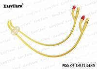 China Disposable Latex Foley Catheter Two Way Fr20 Balloon Capacity 30-50ml Yellow Color Code for sale
