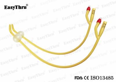 China Disposable Latex Foley Catheter Two Way Fr20 Balloon Capacity 30-50ml Yellow Color Code for sale