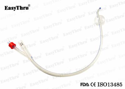 China Medical Grade Silicone Foley Catheter 2 Way Tiemann Tip 400mm Length 12Fr to 26Fr for sale