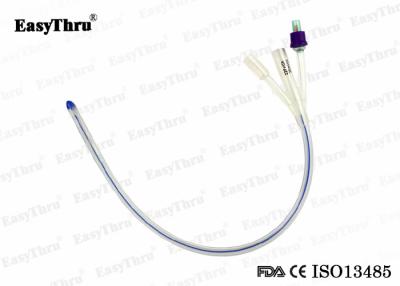 China Medical Grade Silicone Foley Catheter Three Way Fr12 Fr14 Fr16 5ml Balloon for sale