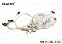 China Disposable 2000ml Adult Urine Collection Bag Transparent Catheter Leg Bag Medical PVC for sale