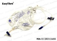 China Medical Disposable Urine Bag PVC 2000ml Anti Reflux Valve Drainage for sale
