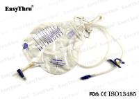 China Medical Disposable Urine Bag PVC 2000ml Anti Reflux Valve Drainage for sale