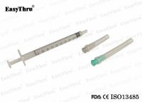 China Medical 1cc Disposable Injection Syringe Sterile Non Pyrogenic for sale