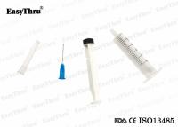 China PVC Durable Disposable Injection Syringe With Needle Transparent for sale