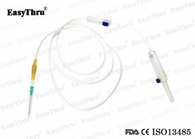 China Sterile IV Disposable Infusion Set 150cm PVC Tube Luer Lock for sale