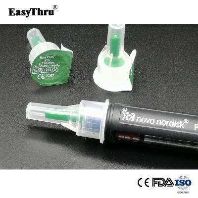 China Multiscene Insulin Pen Needle Injection Harmless 32Gx4mm Green Color for sale