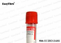 China Medical Vacuum Blood Sample Collection Tubes Red Cap 2ml-10ml Volume for sale