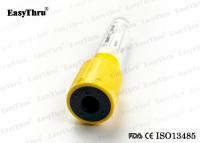 China Yellow Vacuum Blood Collection Tubes 13x75mm PET Glass 2ml to 8.5ml Serum Separation for sale