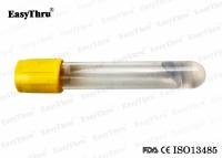 China Yellow Vacuum Blood Collection Tubes 13x75mm PET Glass 2ml to 8.5ml Serum Separation for sale
