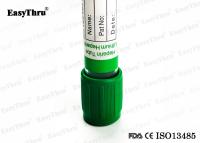 China PET Glass Lithium Heparin Vacuum Blood Collection Tubes 2ml to 10ml Green Cap for sale