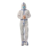 China Medical Disposable Protective Suit Hooded Conjoined Waterproof Anti-Static 5000000 Pcs per Month for sale