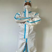China Waterproof Practical Medical Coverall Suit , Multiscene Disposable Coverall White for sale