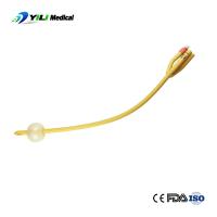 China Latex Foley Catheter Silicone Coated Three Way Adult Size Fr16 to Fr26 30ml for sale