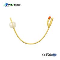 China Disposable Latex Foley Catheter Silicone Coated Fr12 Fr26 Adult 2 Way Urinary Drainage for sale