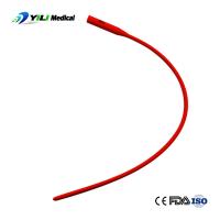 China Sterilized Silicone Coated Latex Foley Catheter Fr6 to Fr30 400mm Length for sale