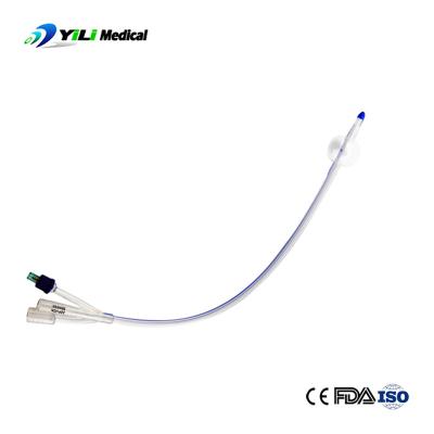 China Medical Grade Silicone Foley Catheter EO Sterile Fr6 Fr30 40cm for sale