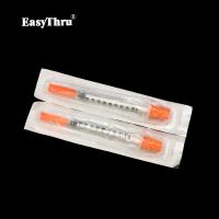 China Portable Insulin Disposable Injection Syringe Multipurpose Smooth Action for sale
