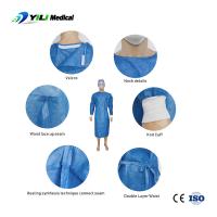 China Nonwoven Protective Isolation Gown Anti Static Nontoxic For Surgical for sale