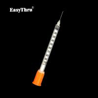China Practical Diabetic Disposable Injection Syringe 0.3ml 0.5ml 1ml Plastic Material for sale