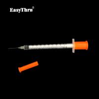 China Practical Diabetic Disposable Injection Syringe 0.3ml 0.5ml 1ml Plastic Material for sale
