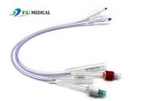 China 100% Silicone Foley Catheter 2 Way Balloon Fr6 to Fr24 Medical Urethral Catheter for sale