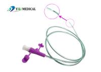 China Polyurethane Nasogastric Enteral Feeding Tube with Stylet Open Round Tip 6Fr to 18Fr 80cm to 130cm for sale